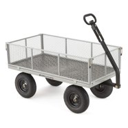 Gorilla Carts GOR400 400-lb. Steel Mesh Garden Cart with 10" Tires - Walmart.com