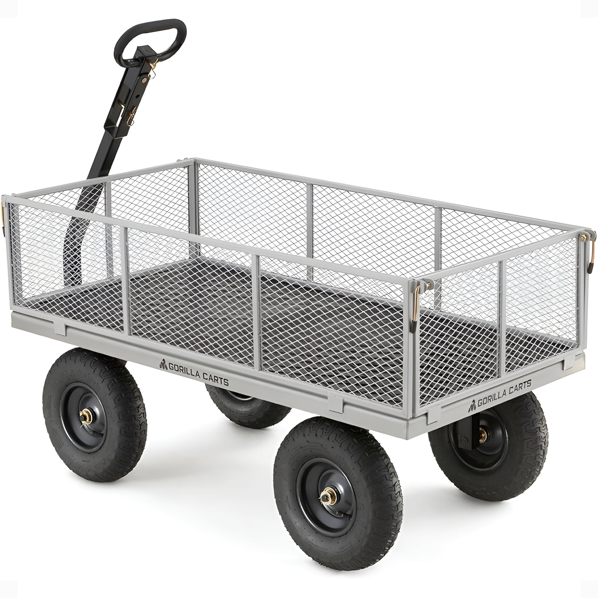 Gorilla Carts 1000-lb. Capacity Steel Utility Cart, Model #GOR1001-Com ...