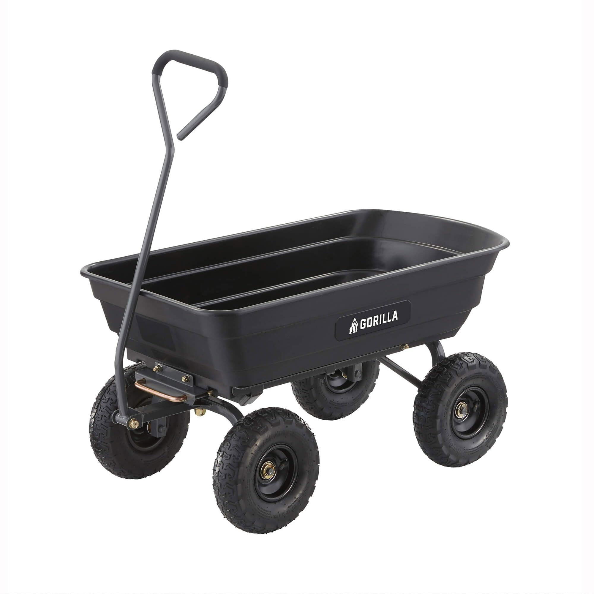 Gorilla Carts Dump Cart JKF25 with Steel Frame, 600 Pound Capacity, and ...