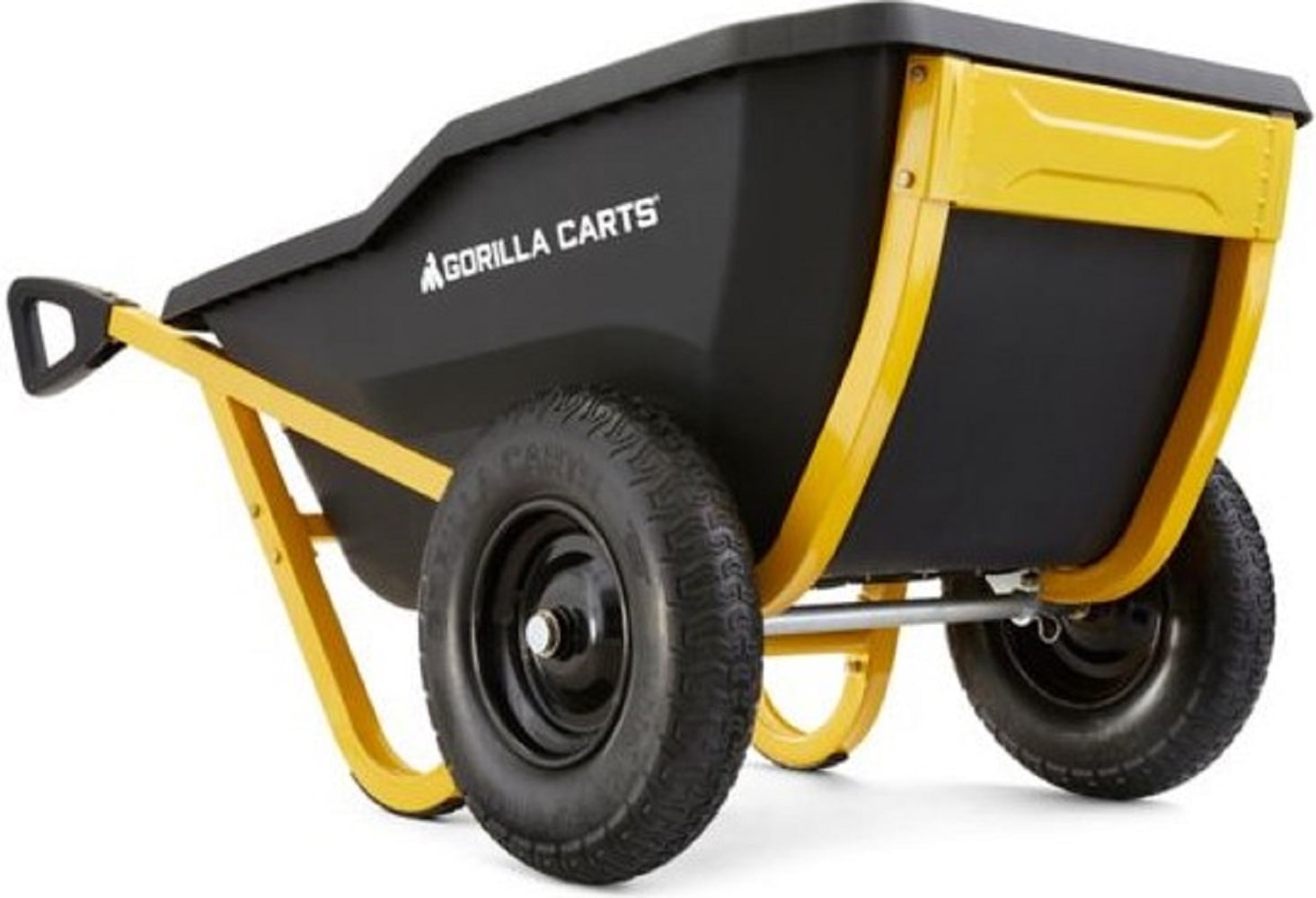 Gorilla Carts GCR-10P 10 cu. ft Evolution Poly Yard Cart Steel ...