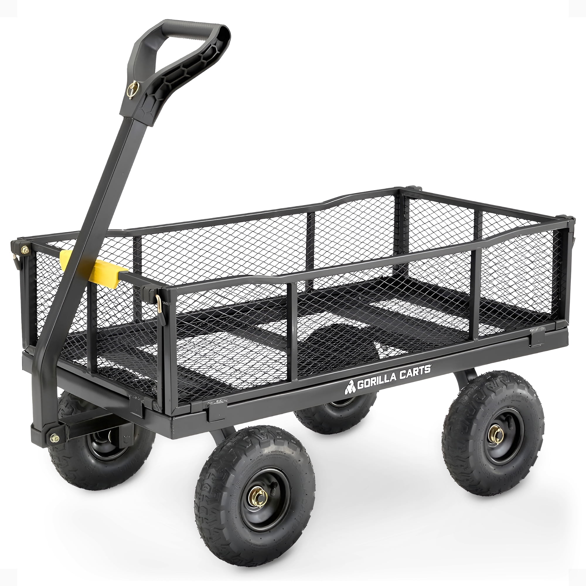 Gorilla Carts Steel Utility Cart for Landscaping & Garden Tasks ...