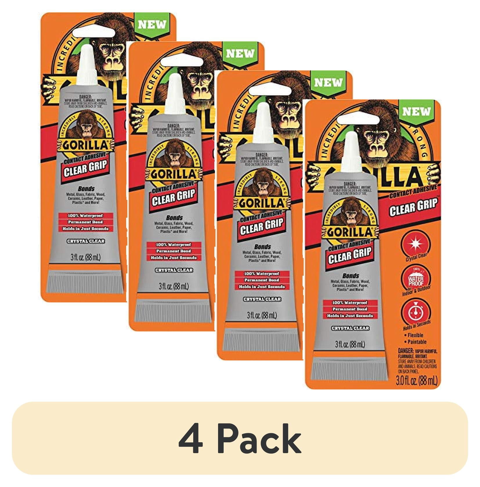 (4 pack) Gorilla Clear Grip Contact Adhesive (8040002) Net Content ...