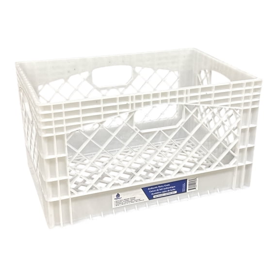 Gorilla Crate 24QT Milk Crate White - Walmart.com