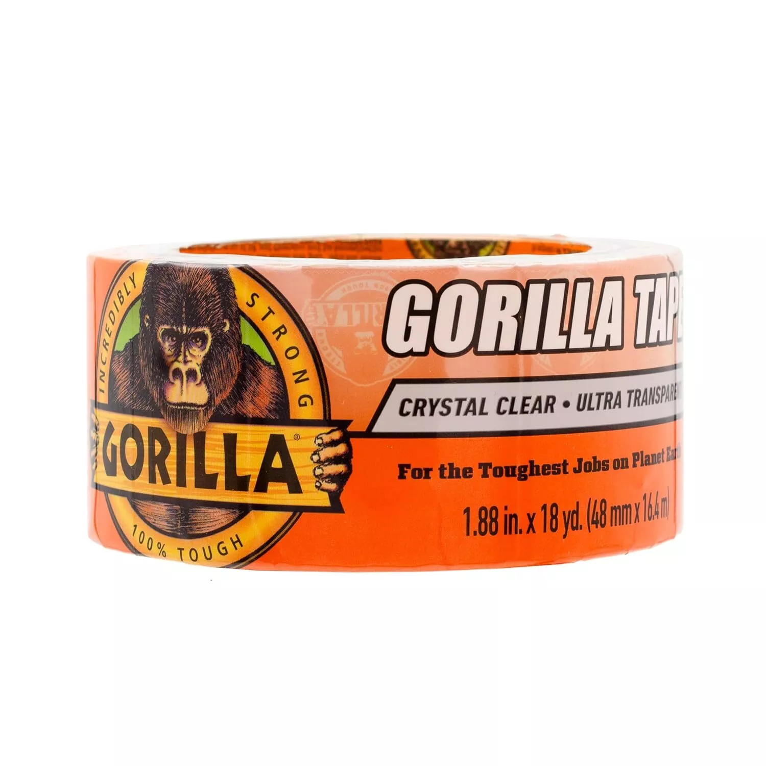 Gorilla Crystal Clear Repair Duct Tape, 1.88” X 18 Yd, Clear, (Pack Of ...