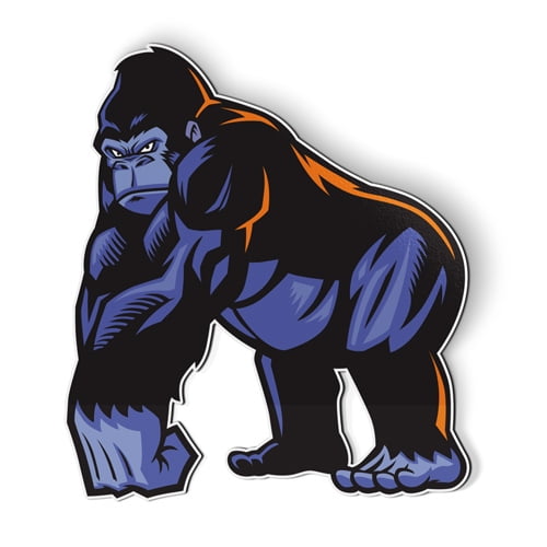 Gorilla Fierce Ape Silverback - 5" Magnet for Car Locker Refrigerator ...