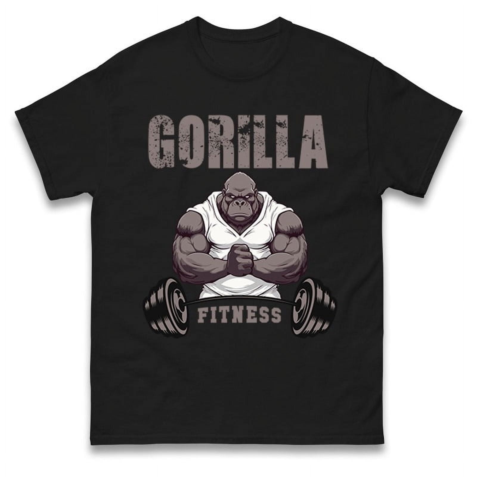 Gorilla Fitness Men's Gym T-Shirt, Gym Were, Weightlifting Bodybuilding ...