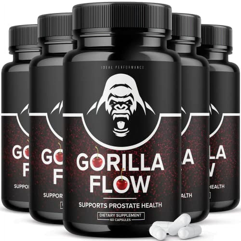 Gorilla Flow Men's Health Support Dietary Supplement (5 Pack - 300 ...