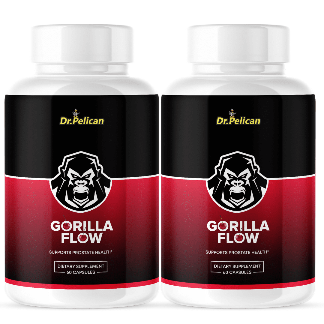Gorilla Flow - General Wellness Prostate Support & Urinary Tract Health - 2 Bottles, 120 ...