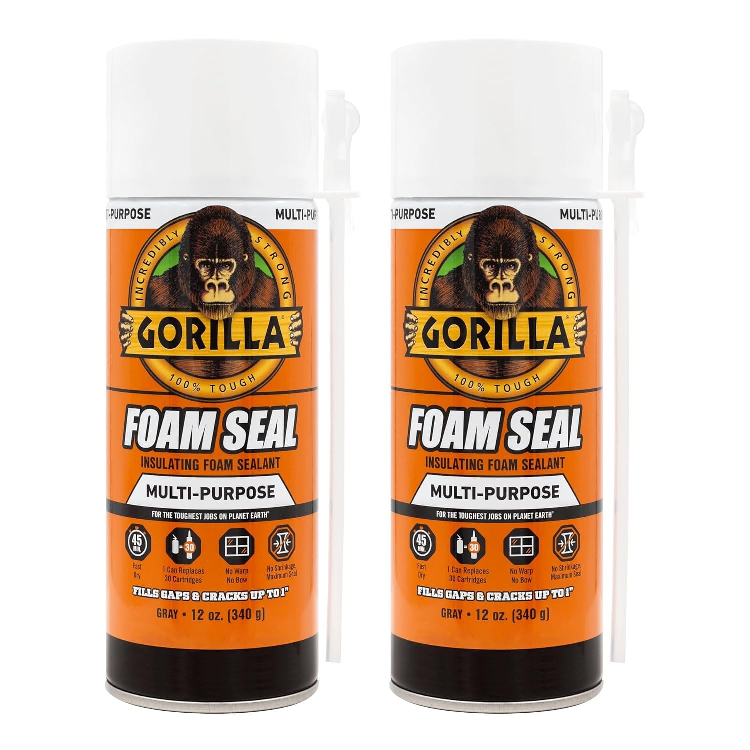 Gorilla Multi-Purpose Foam Sealant, Insulating, Fills Gaps & Cracks ...