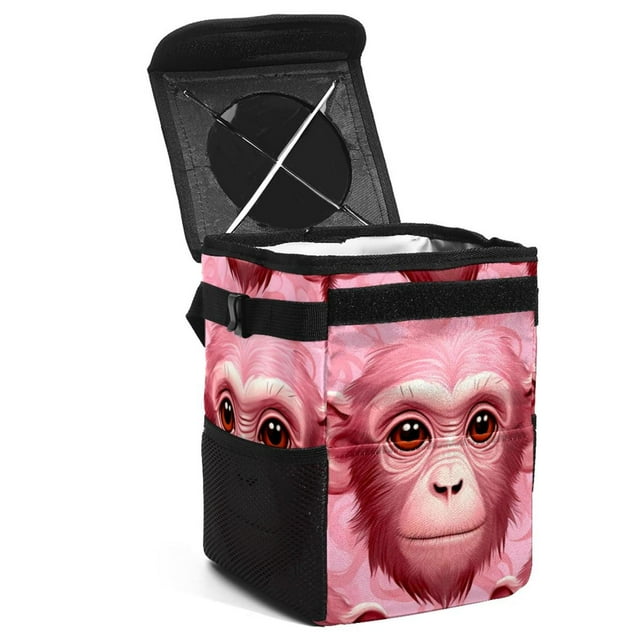 Gorilla Foldable Car Trash Bin with Lid, Leak-Proof, Hanging Storage ...
