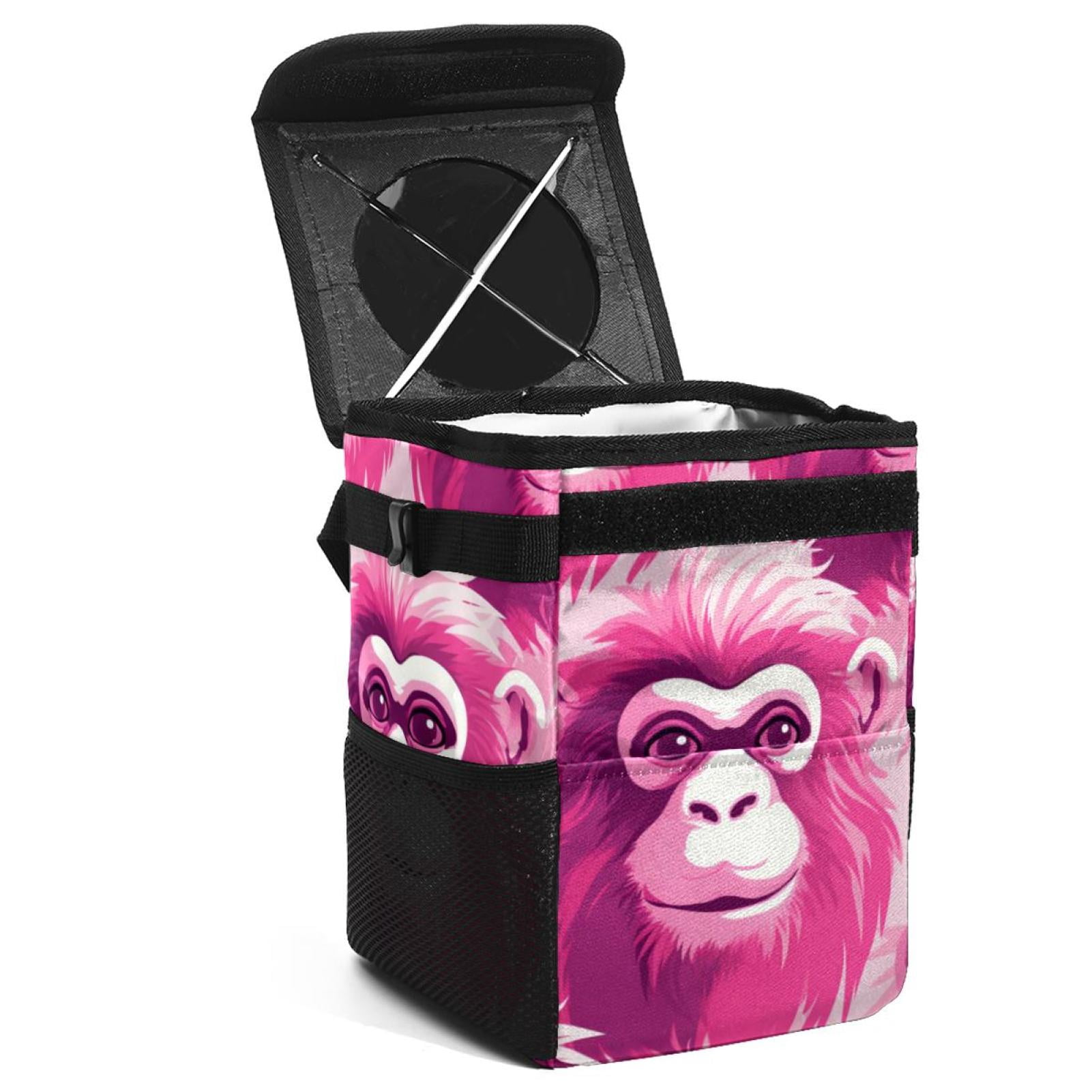 Gorilla Foldable Car Trash Can with Lid and Leak-Proof Hanging Storage ...
