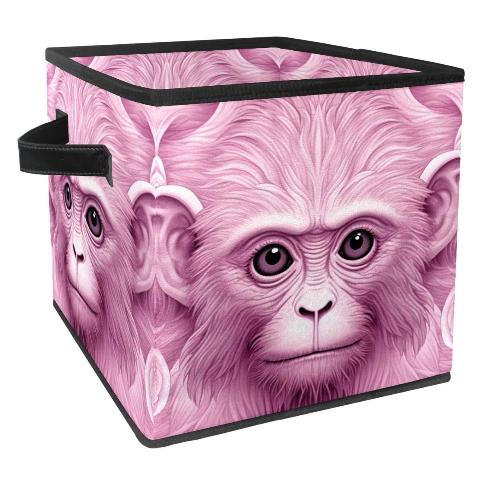 Gorilla Foldable Toy Box with Handle Storage Bin, 10.8"x10.5"x10.6 ...