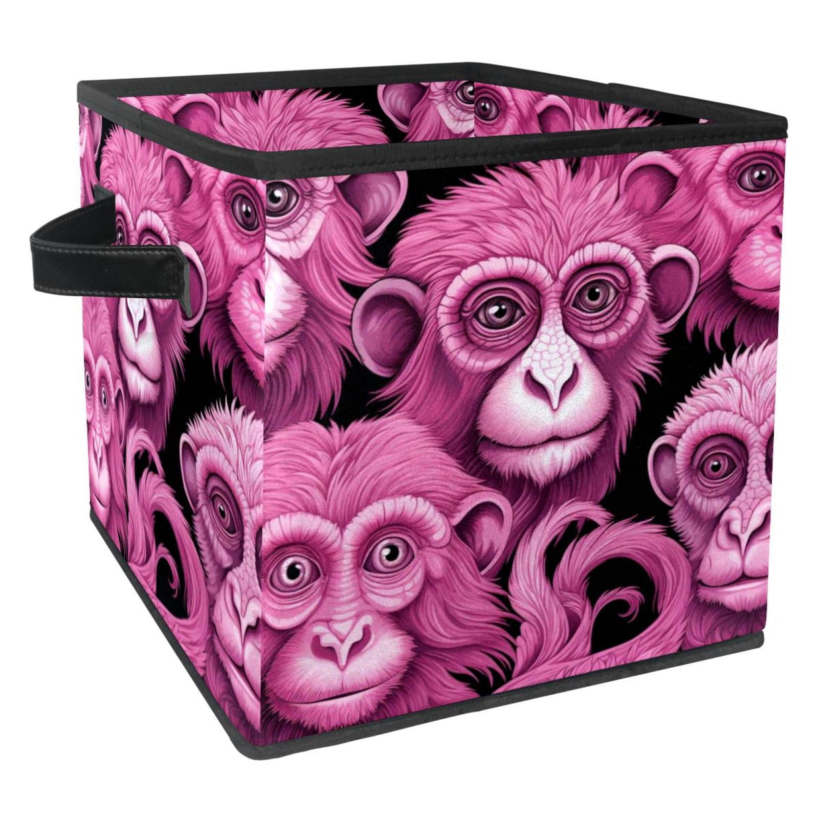 Gorilla Foldable Toy Box with Handle Storage Bin, 10.8"x10.5"x10.6 ...
