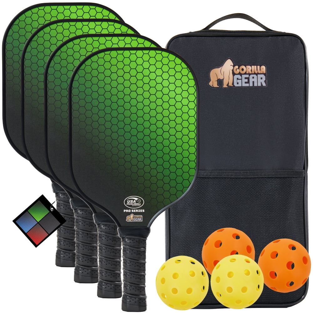 Gorilla Gear USAPA Pickleball Approved Paddle Pickleball Set of 4 ... Gorilla Gear USAPA Pickleball Approved Paddle Pickleball Set of 4 ...