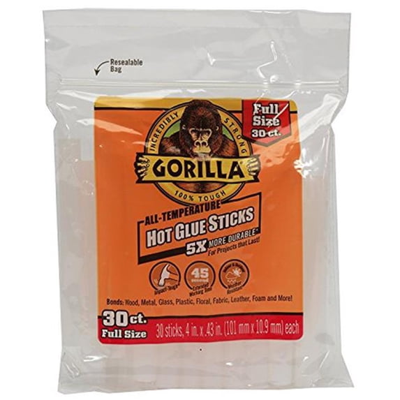 Gorilla Glue 4 in. Full Hot Glue Sticks for Crafts - Size 4 - Walmart.com