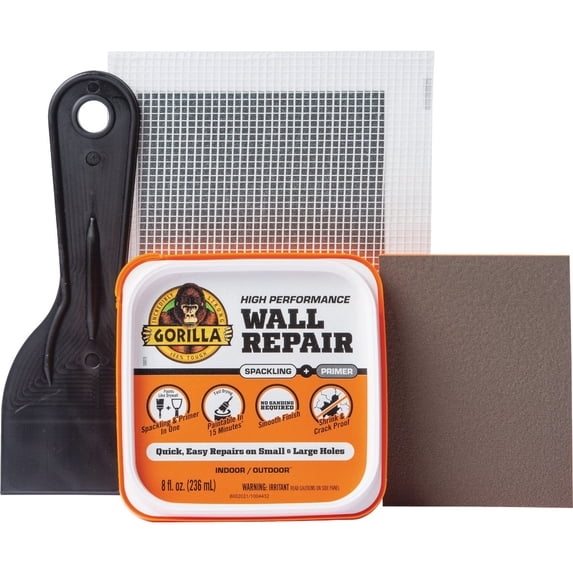 Gorilla Glue Gorilla 4 Pcs. Drywall Repair Kit - Pack of 2 - Walmart.com