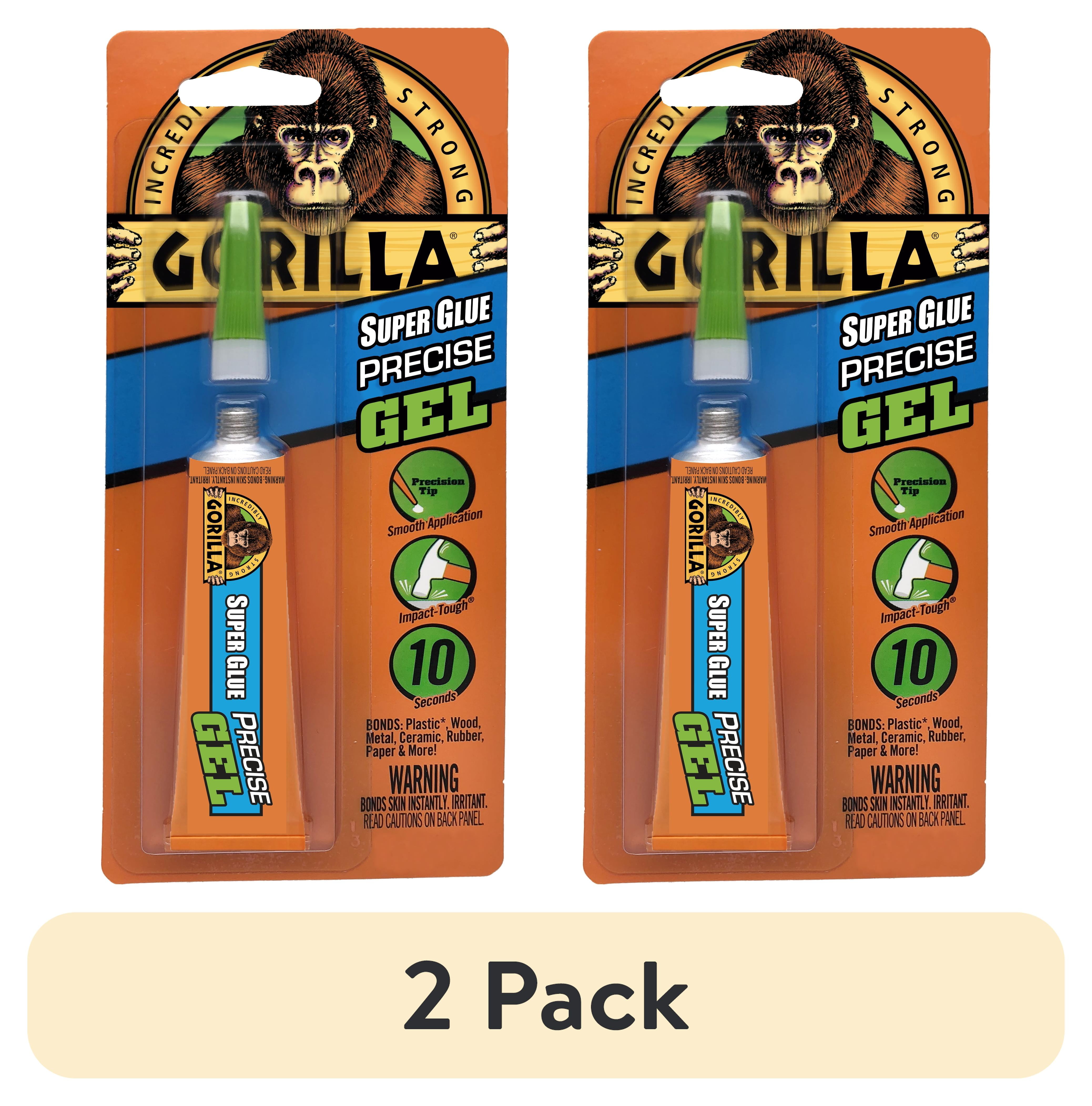 (2 pack) Gorilla Glue No Drip Gel, Precision Tip, 15 Gram, Dries in 10 ...