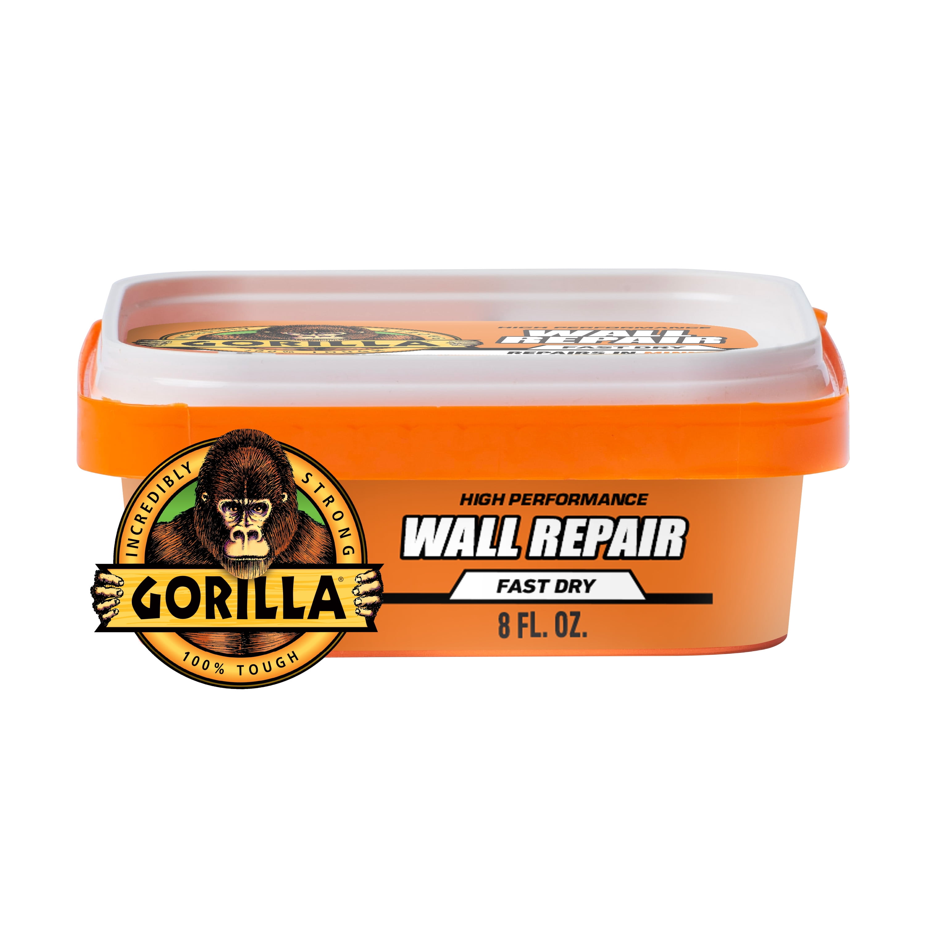 Gorilla Glue Wall Repair Spackling and Primer 8 Ounce Tub, Pack of 1 ...