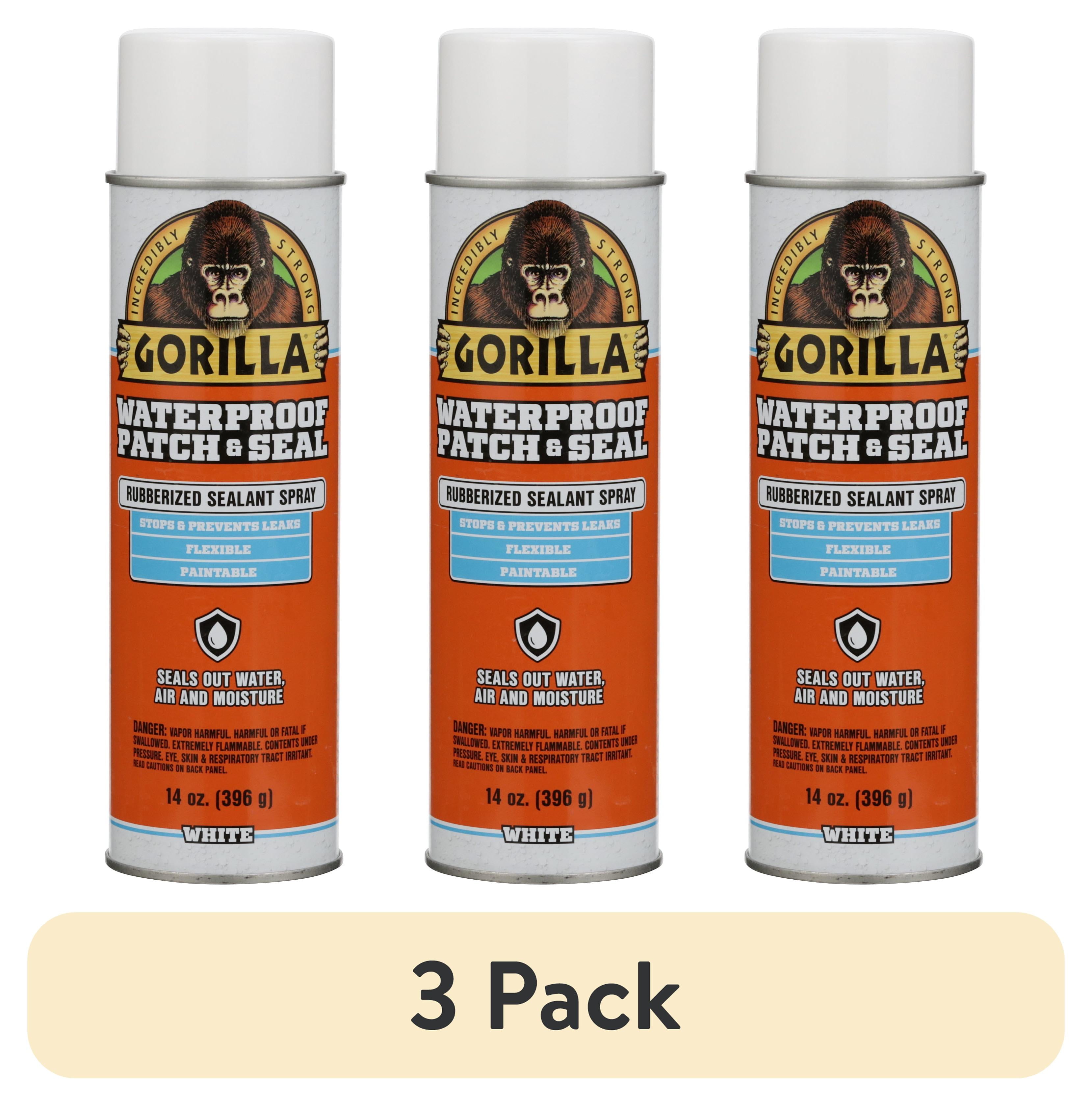 (3 pack) Gorilla Glue White Waterproof Patch and Seal Spray, 14oz Can ...