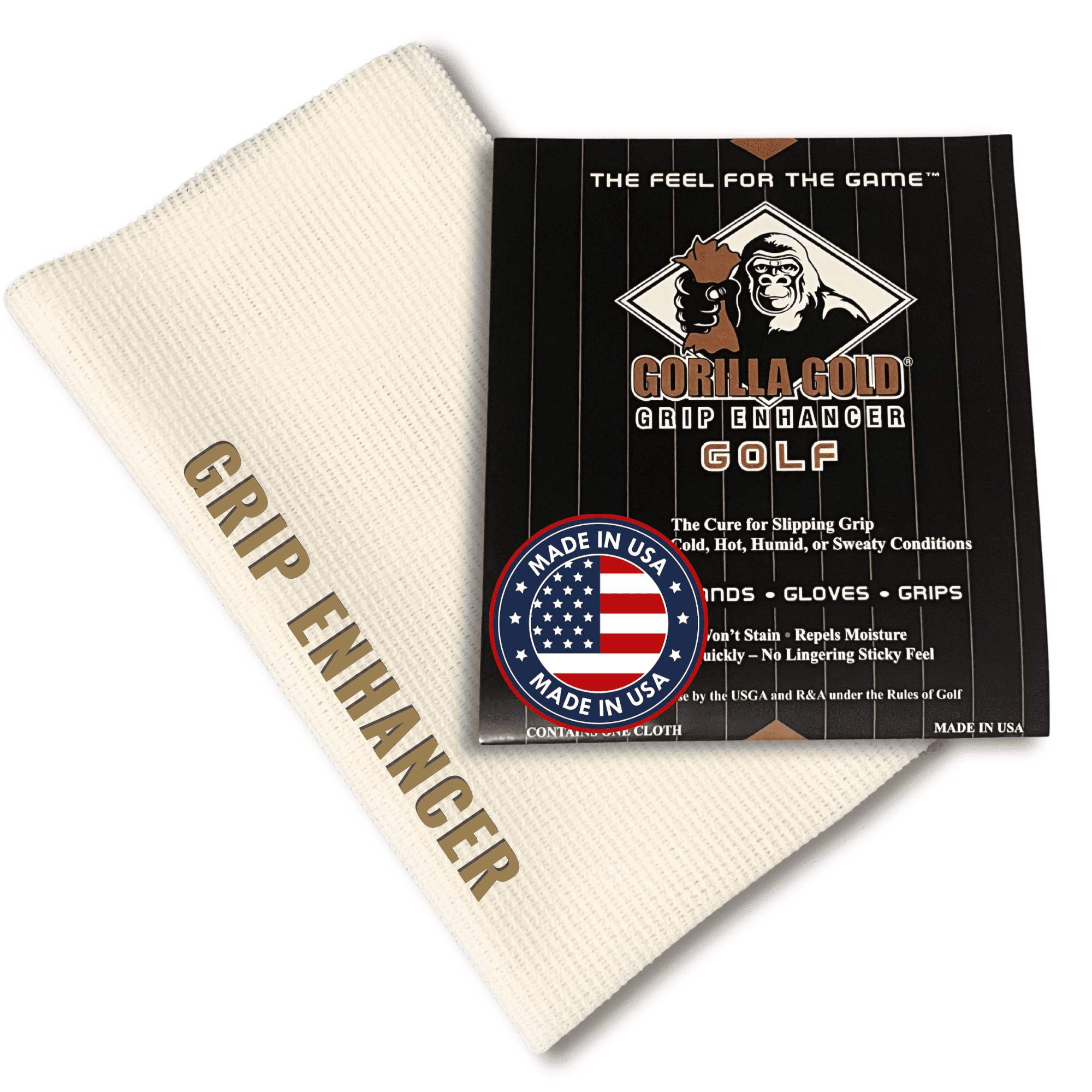 Gorilla Gold Golf Grip Enhancer Towel Gorilla Grip Tack Cloth, 3-Pack ...