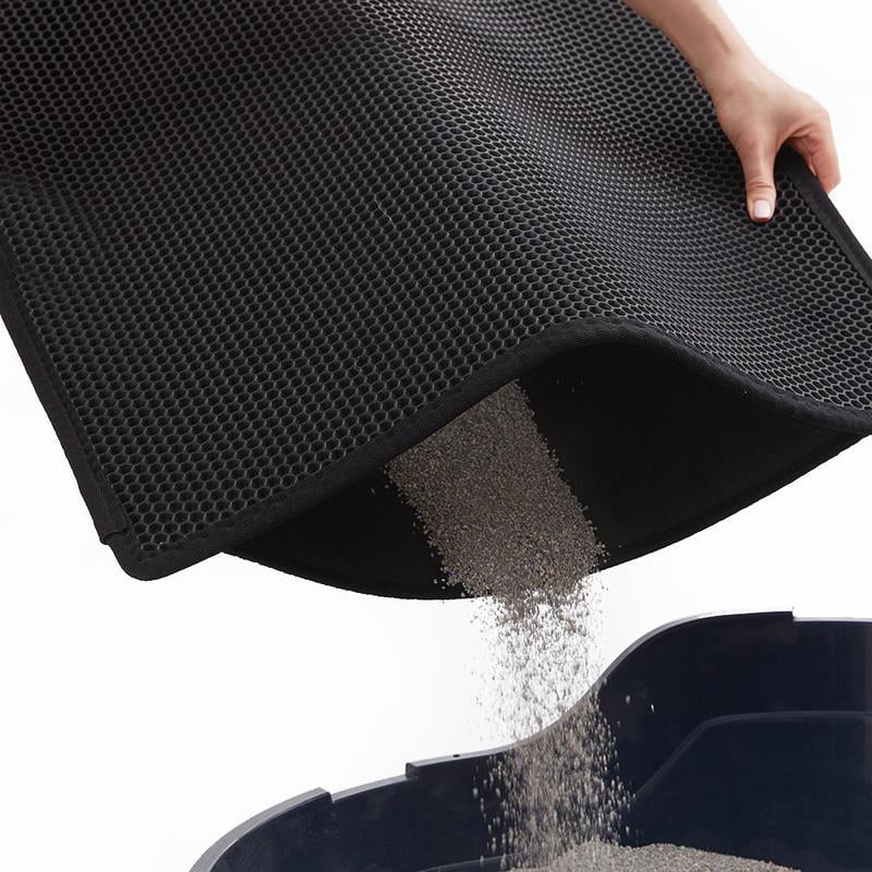 Gorilla Grip Honeycomb Cat Litter Mat, Two Layer Trapping Waste Mats ...