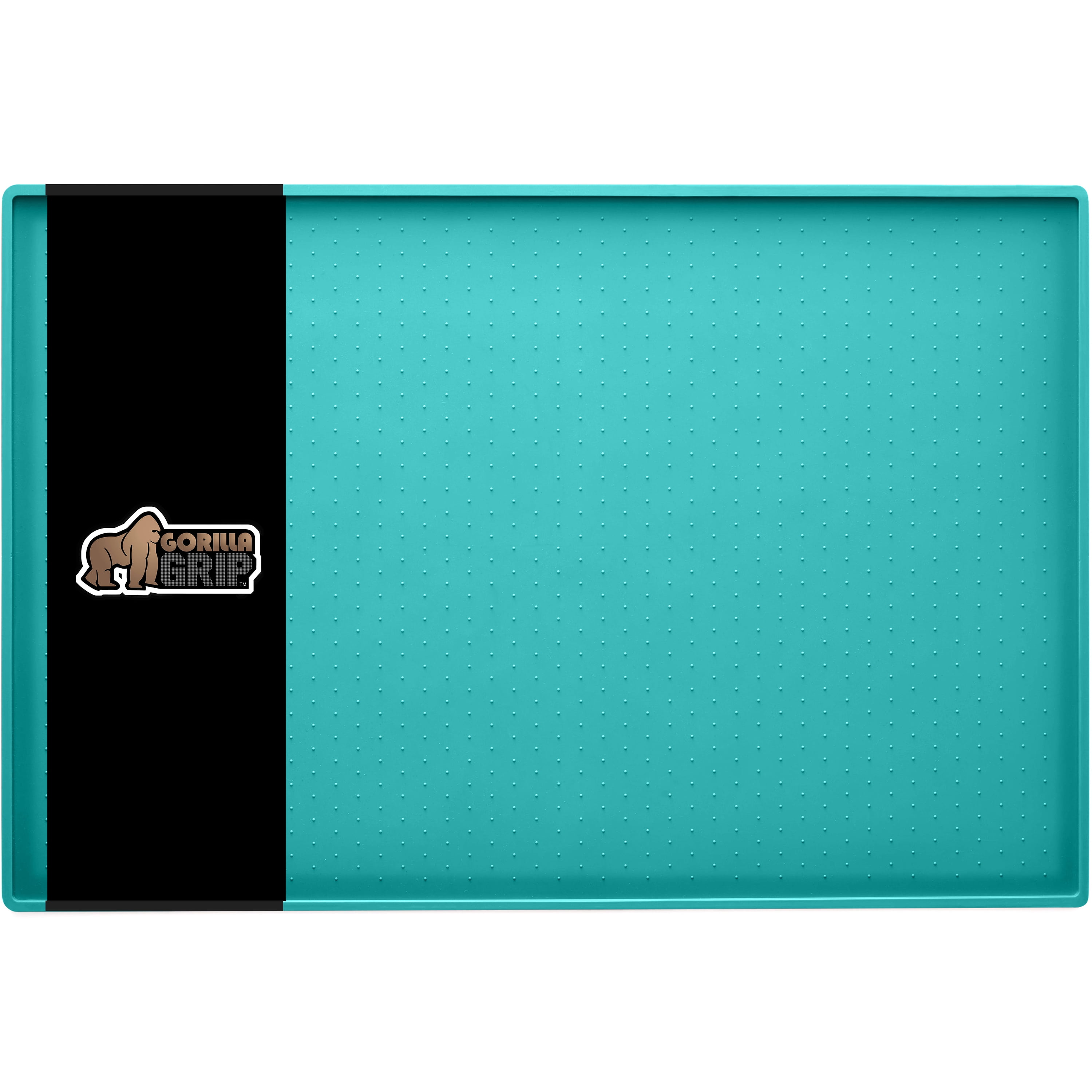 Feeding Mat, 18x12 Turquoise, 100% Waterproof Silicone Tray for Dogs ...