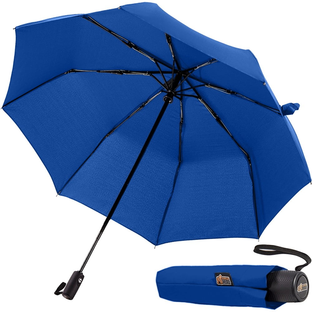 Gorilla Grip Wind and Tear Resistant Compact Rain Umbrella, 11.5 inch ...