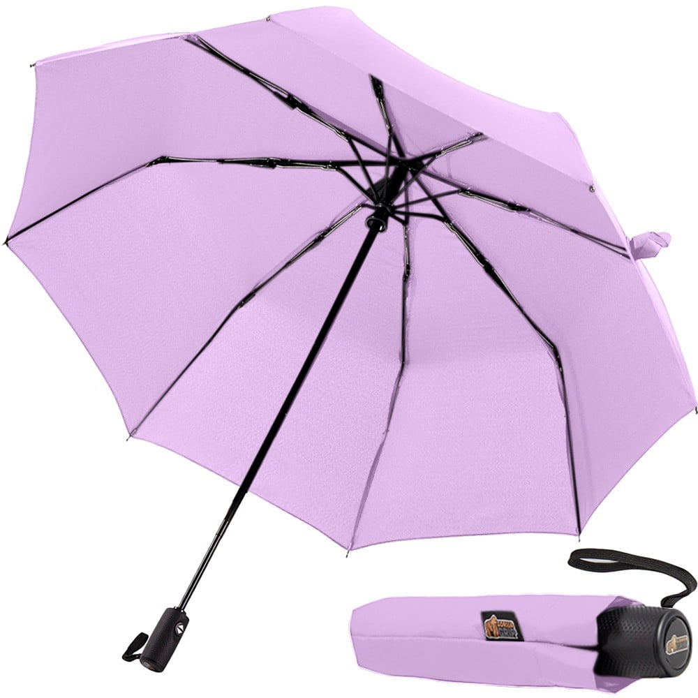 Gorilla Grip Wind and Tear Resistant Compact Rain Umbrella, 11.5 inch ...