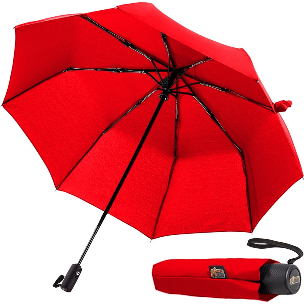 GORILLA GRIP Wind and Tear Resistant Compact Rain Umbrella, 11.5 inch ...
