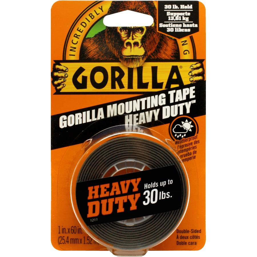 Gorilla Heavy Duty Double Sided Mounting Tape, Hanging, Instant 30lb ...