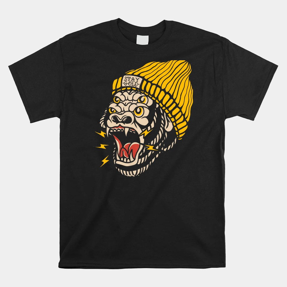 Gorilla Inked Flash Old School Ink Addict Traditional Tattoo Shirt ...