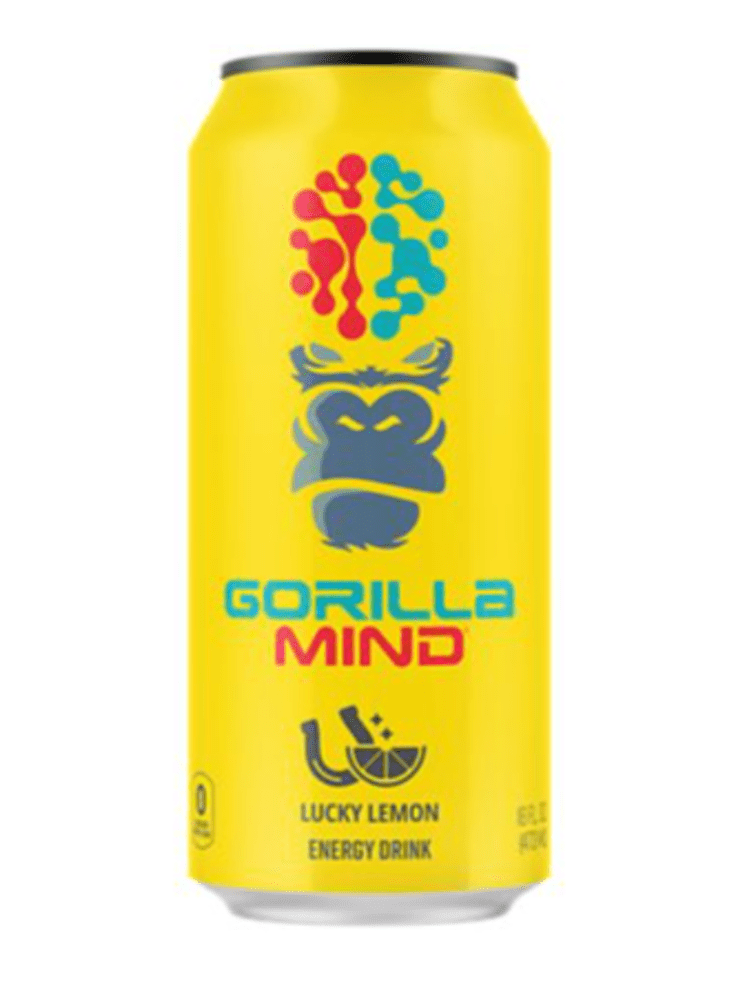 Gorilla Mind Energy Drink “ Lucky Lemon (12 Cans, 16 fl. oz. Each) - Walmart.com