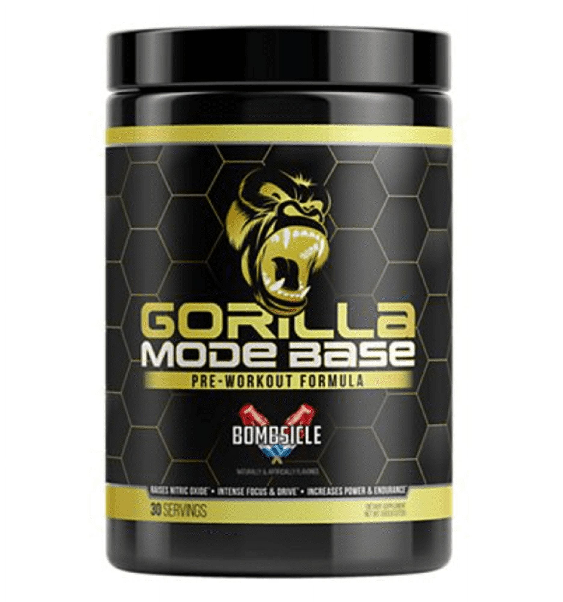 Gorilla Mode Base Pre-Workout Formula - Bombsicle (0.82 Lbs. / 30 ...