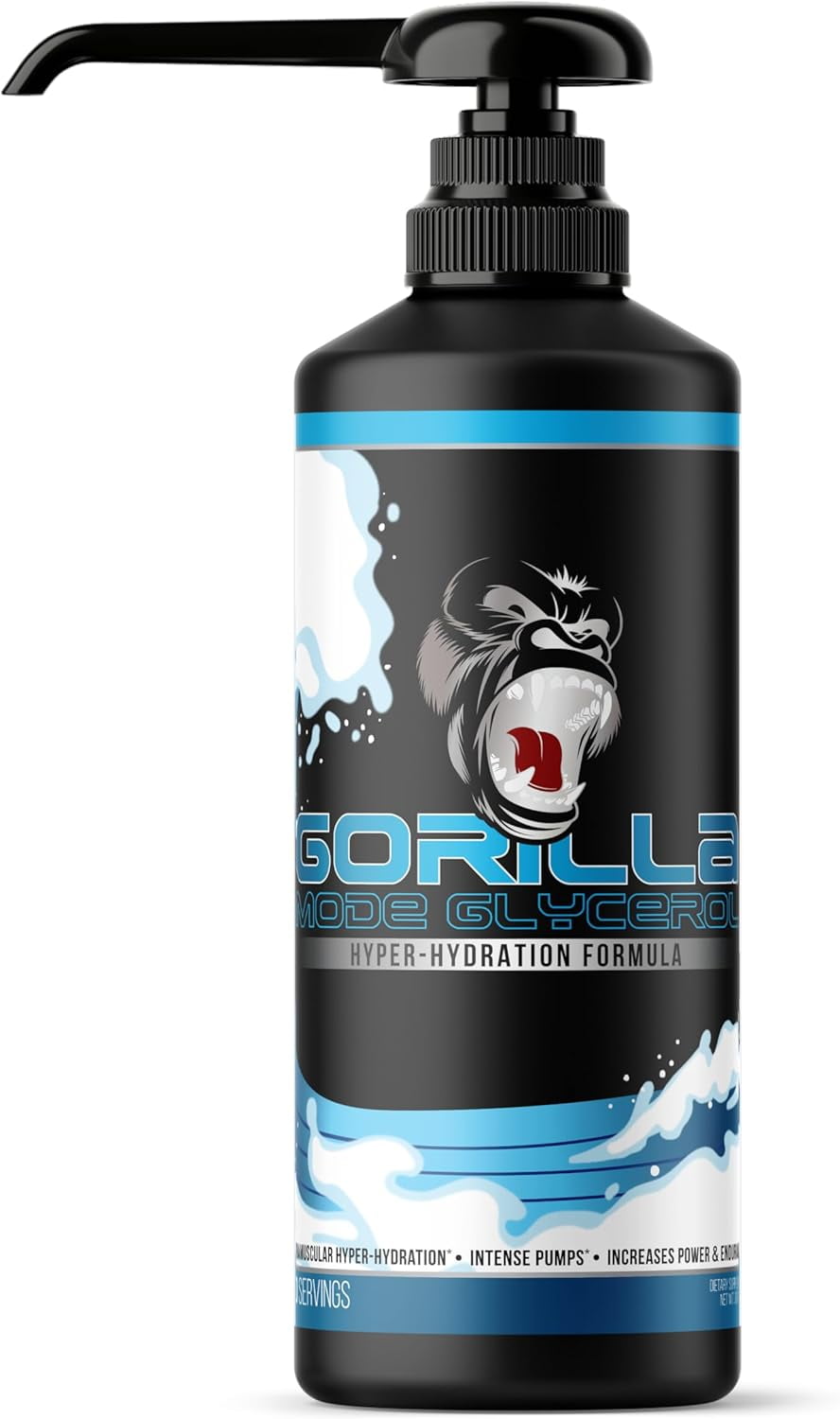 Gorilla Mode Liquid Glycerol Pre-Workout - Hydrating Pre-Workout ...