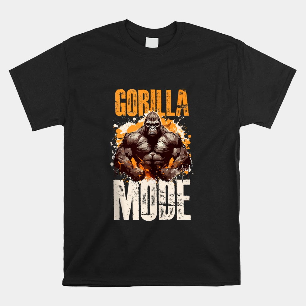 Gorilla Mode Workout Beast Muscles Fitness Gym Shirt - Walmart.com