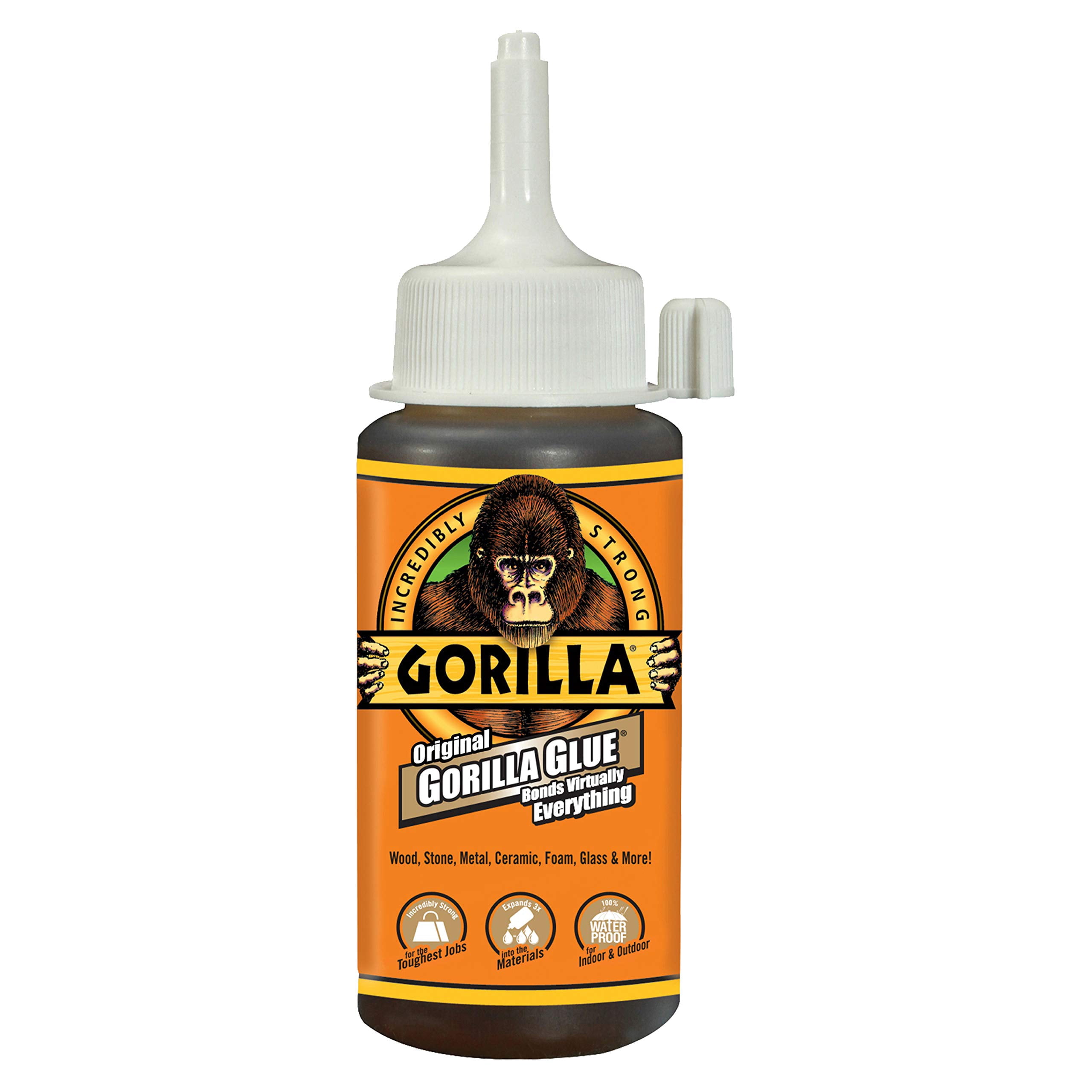 Gorilla Original Gorilla Glue, Waterproof Polyurethane Glue, 4 Ounce ...