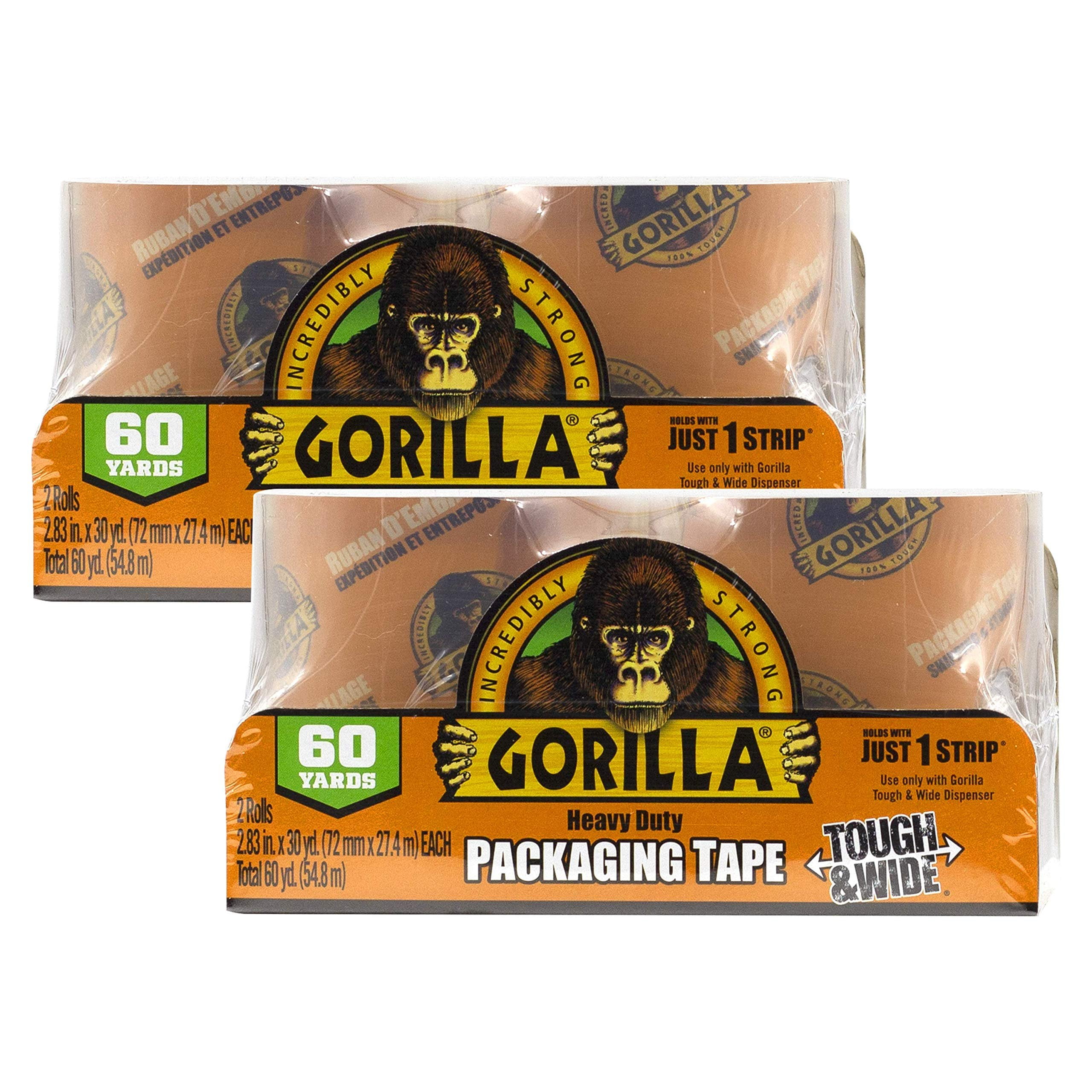 Gorilla Packing Tape Tough & Wide Refill for Moving, Shipping and ...