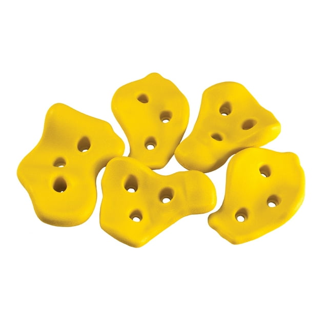 Gorilla Playsets Rock Climbing Wall Plastic Rocks - Yellow (5-Pack ...