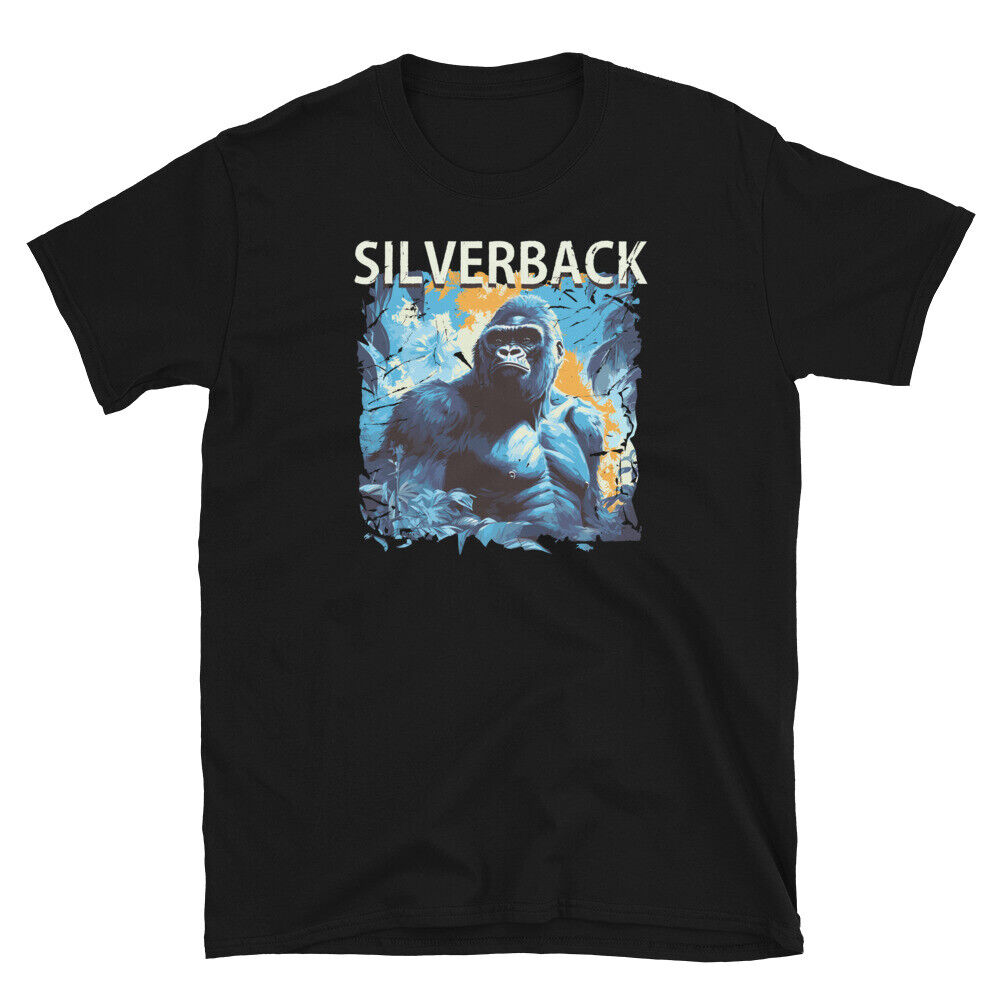 Gorilla Silverback T-shirt Jungle King Graphic Tee Silver Back ...
