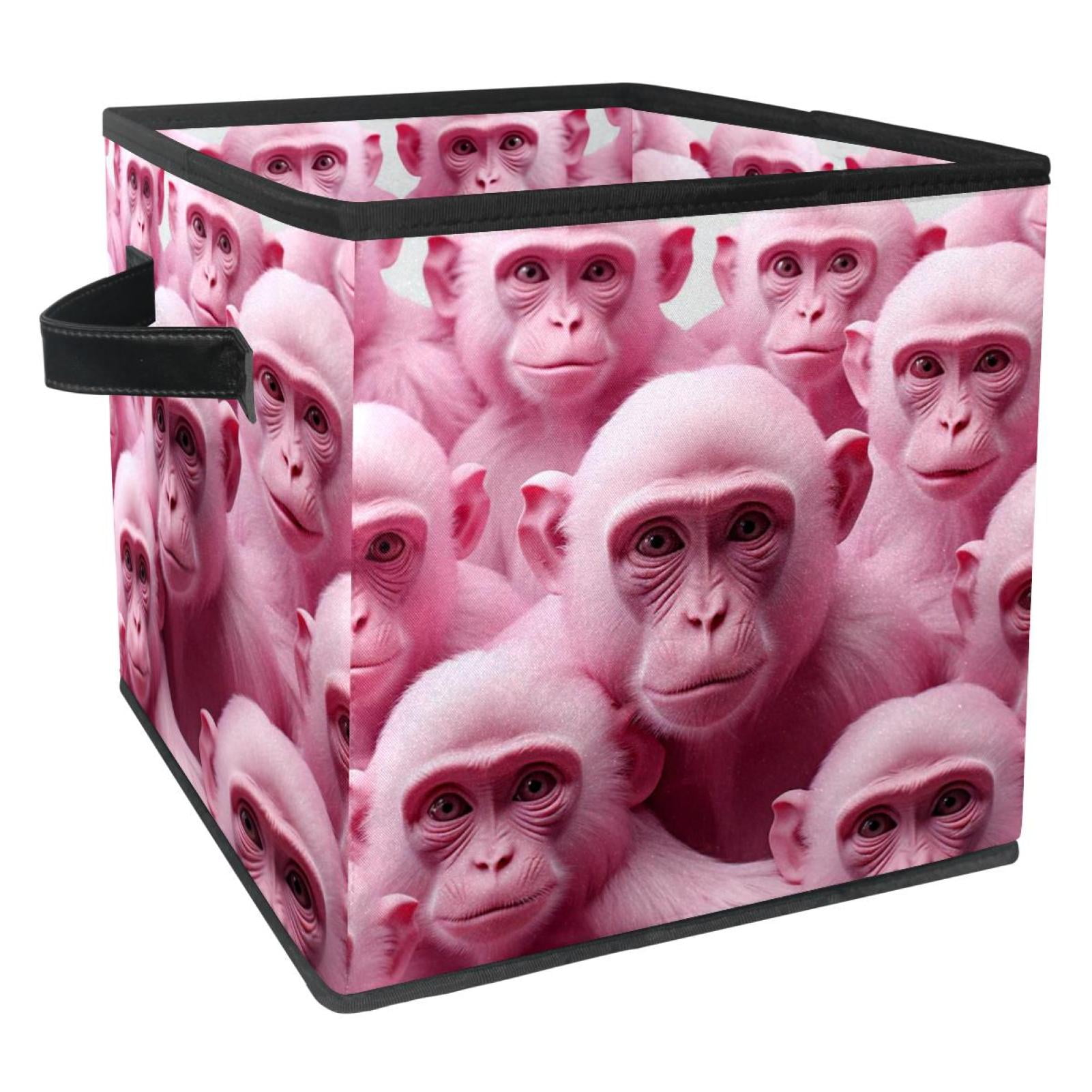 Gorilla Storage Containers Foldable Basket with Handle, 10.8"x10.5"x10 ...