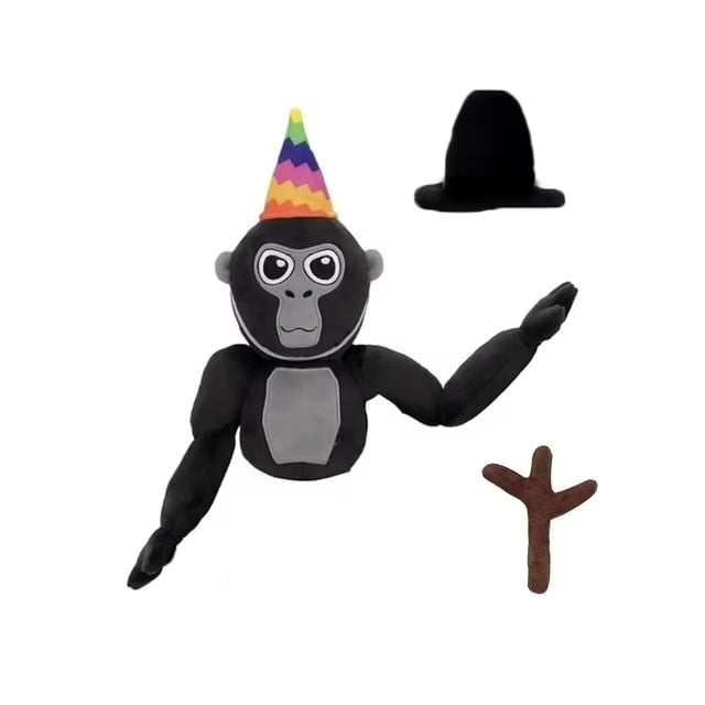 Gorilla Stuffed Animal Plush Toys Realistic Monkey Throw Plush Soft ...