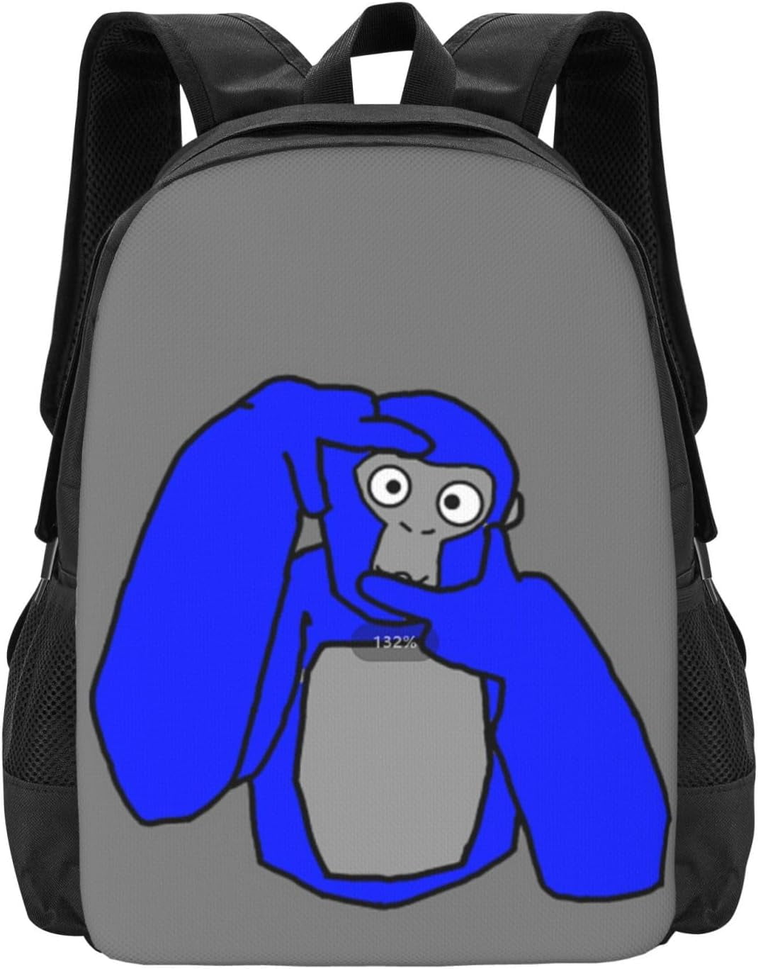 Gorilla Tag 3D Print Backpack Blue Monkey Backpacks Lightweight Large ...