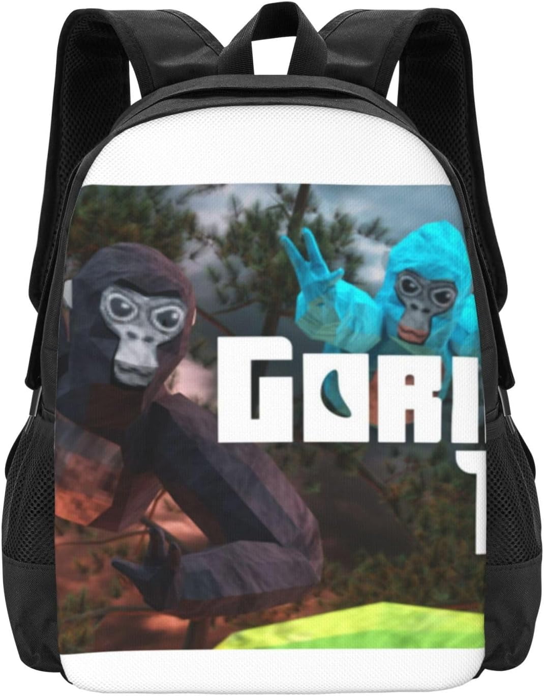 Gorilla Tag 3D Print Backpack Monkey Travel Backpack Lightweight Laptop Backpack Casual Daypack ...