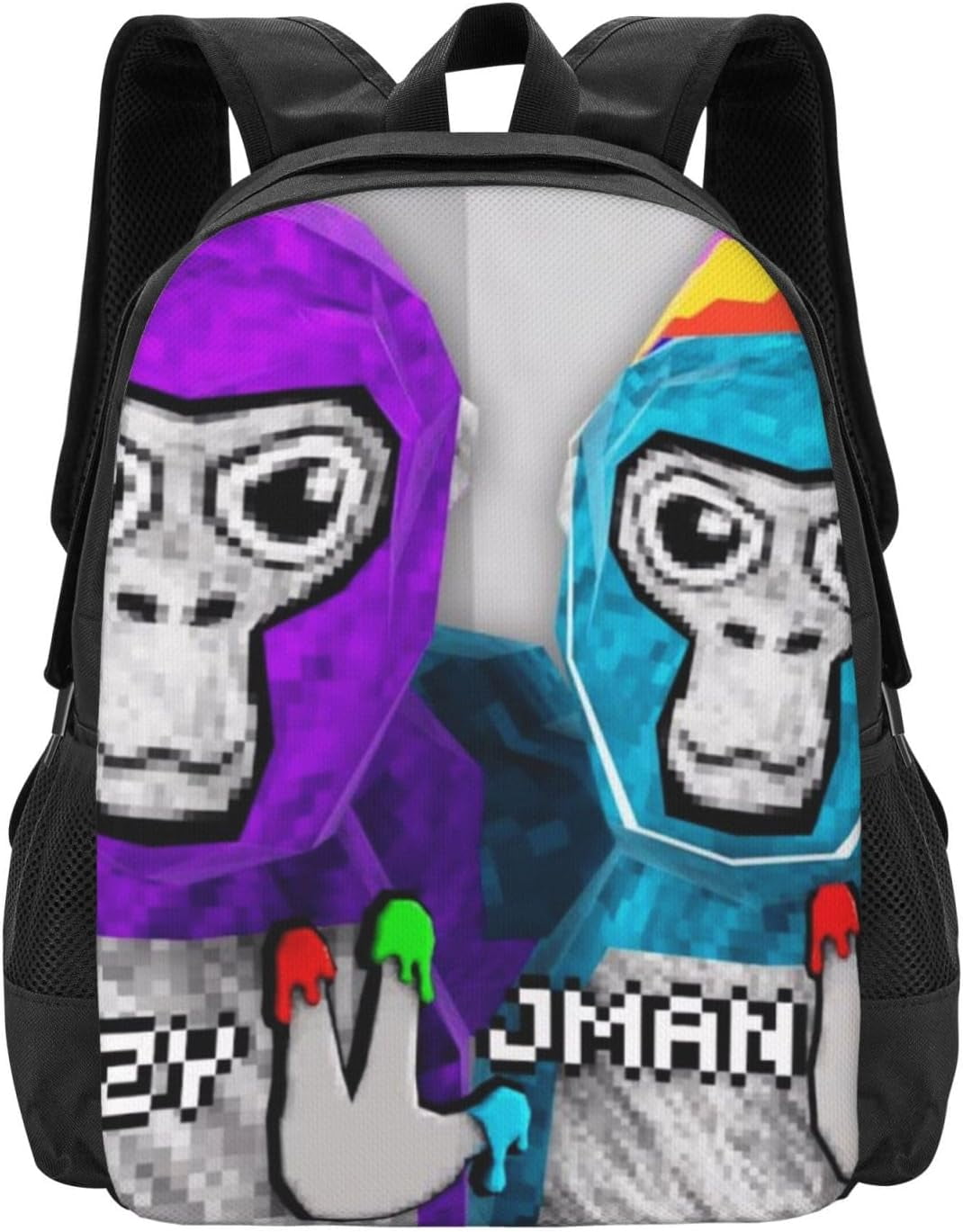Gorilla Tag Backpack 3D Printed Game Monkey Backpack Novelty Cartoon ...