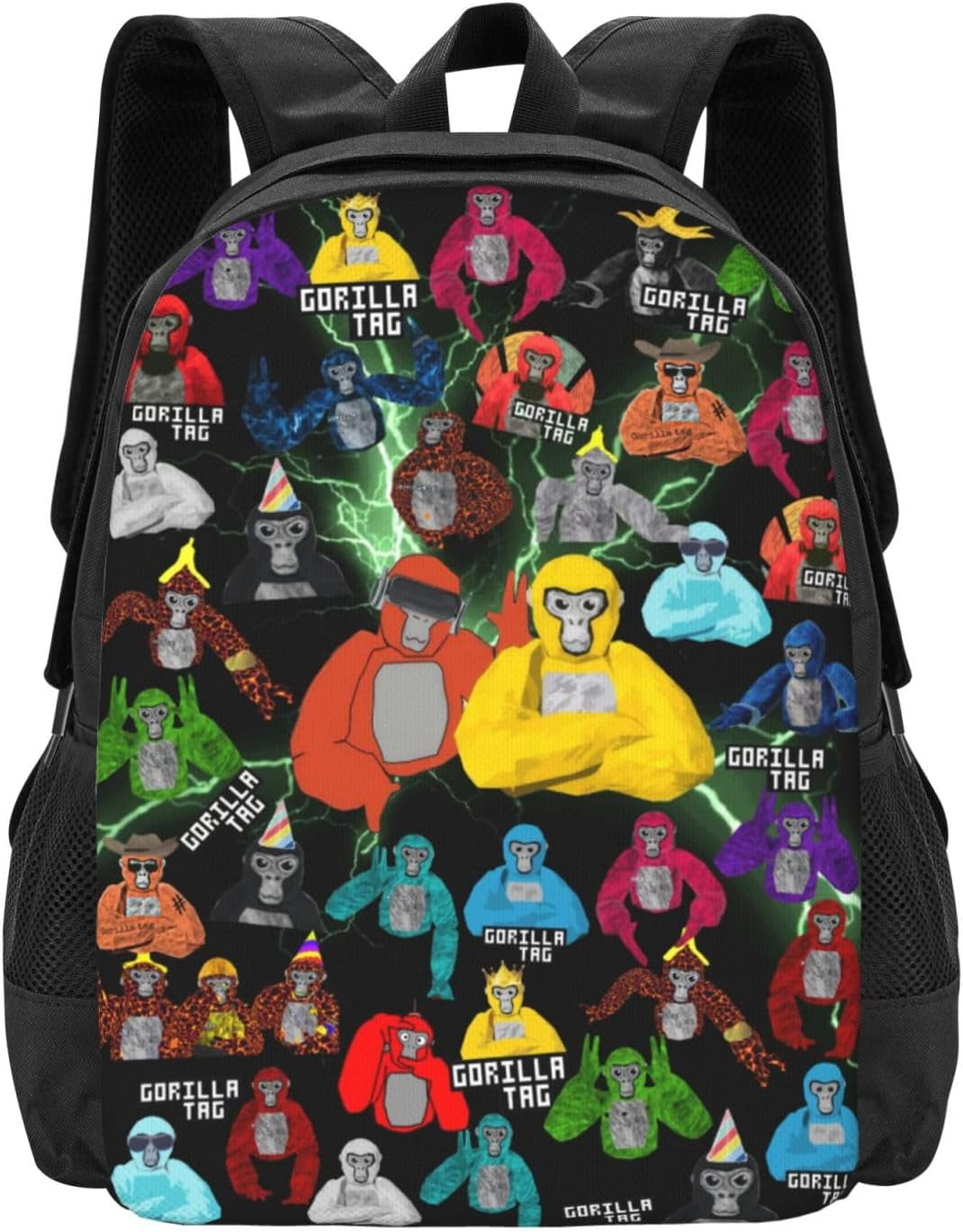 Gorilla Tag Backpack Cartoon Funny Monkey backpack Cute Backpacks ...