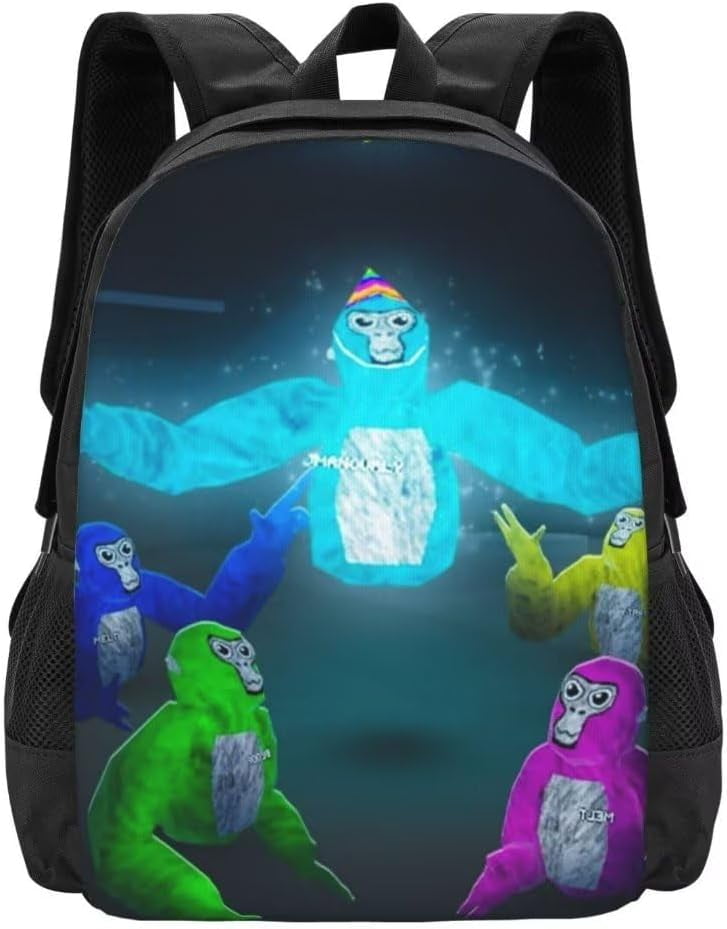 Gorilla Tag Backpack Cartoon Game Backpack Lightweight Durable Travel ...