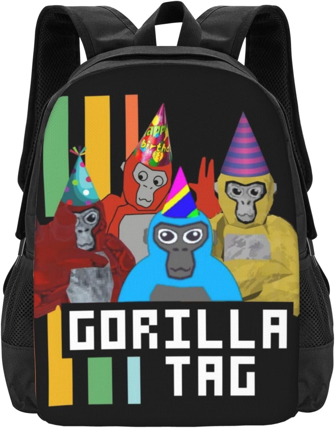 Gorilla Tag Backpack Cartoon Monkey Backpacks Casual Travel Backpack ...