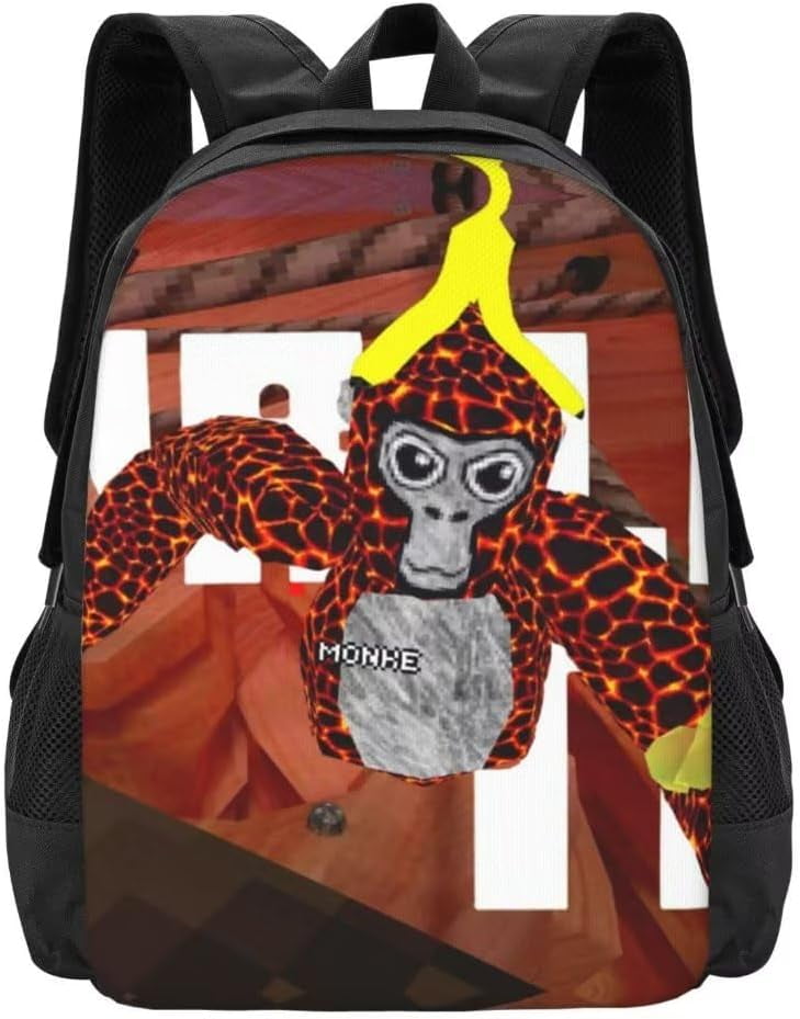 Gorilla Tag Backpack Monkey 3D Printed Backpack Lightweight Large ...