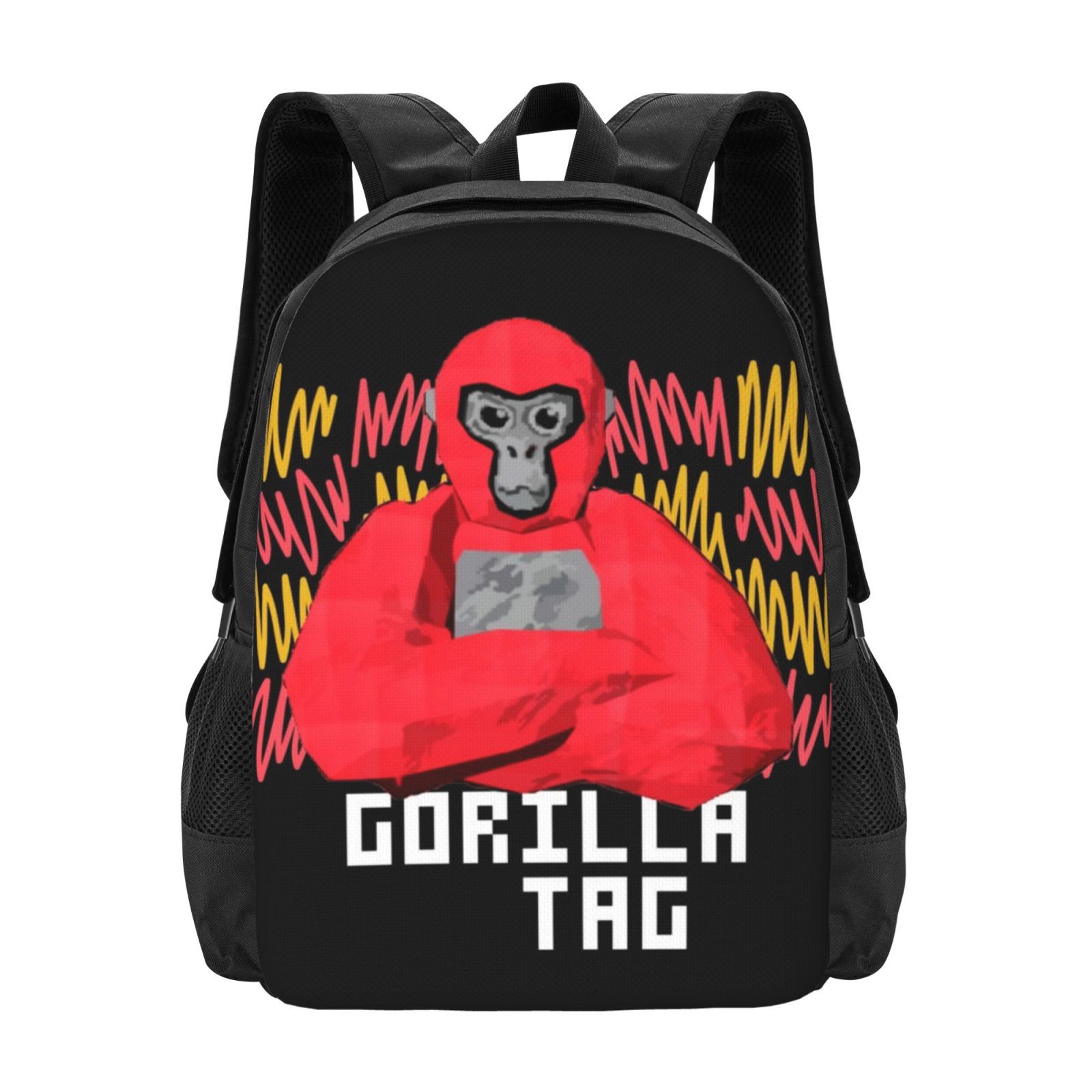 Gorilla Tag Backpack Red Monkey 3D Printed Backpack Casual Lightweight ...