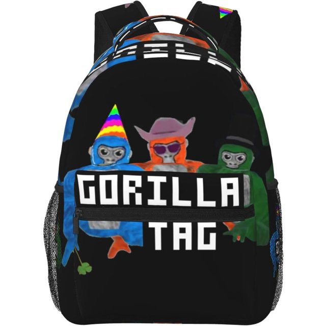 Gorilla Tag Backpack VR Game Monkey Backpack Lightweight Casual Travel ...